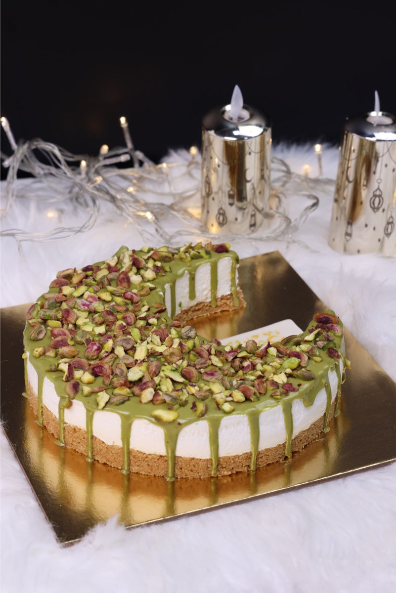 Eid Al Fitr Pistache Cheesecake – Sarleen Cake